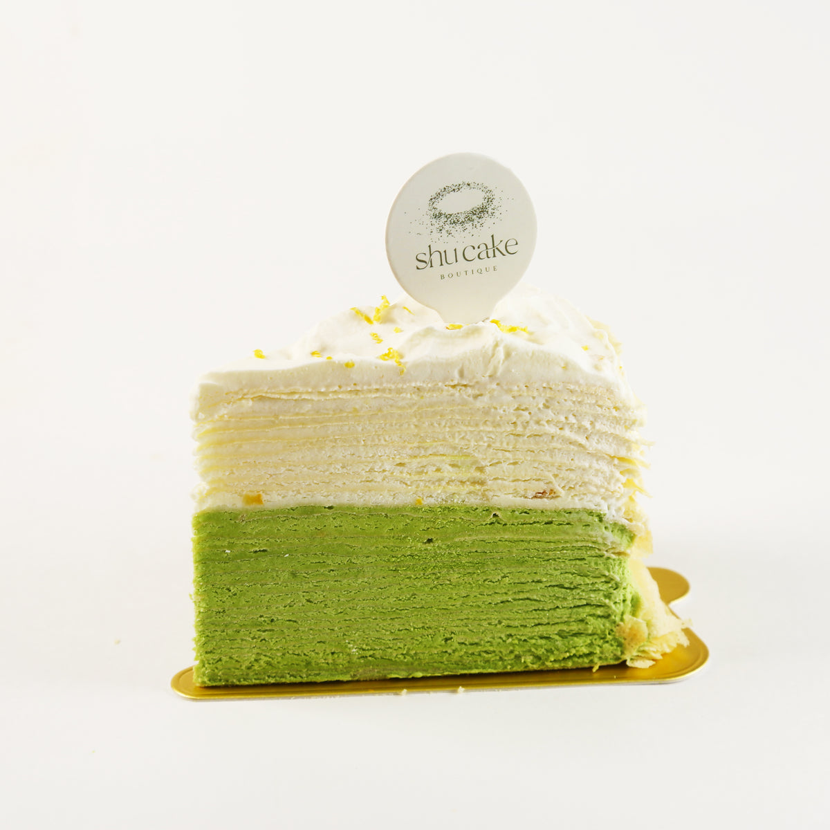 Matcha & Yuzu Crepe Slice – Shu Cake Boutique